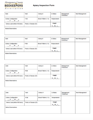 Inspection Forms – MCBA WordPress Site